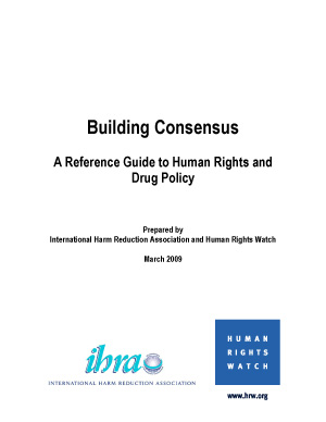 Book of Authorities: Building Consensus - Harm Reduction International